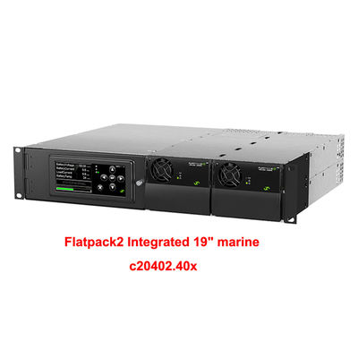 2U Flatpack2 Integrated 19" Marine / Offshore Rack Mount Dc Power Supply System