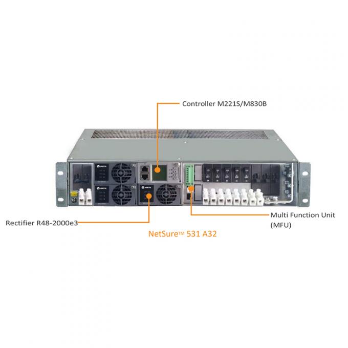 Rack Mount Emerson Vertiv Telecom Hybrid System Netsure 531 A32 6KW 48V ...
