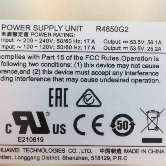 48V 50A Rectifier Module R4850G1 R4850G2 For ETP48200 Telecom Power System