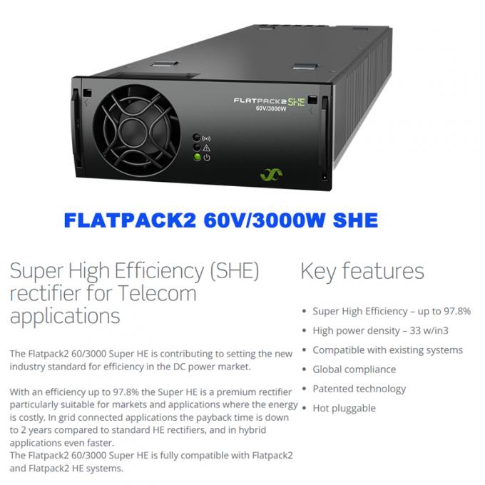 Eltek 60V Switching Power 3000W Electronic Power Telecom ELTEK Flatpack2 60/3000 SHE Rectifier ...